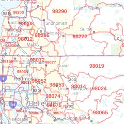 Zip Code Map Everett Wa - Map